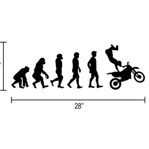 Dirtbike Evolution Custom Color Wall Decal - Boys or Girls Rooms ...