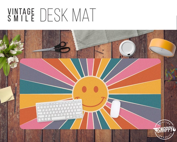 Vintage Smile Desk Mat 3 Sizes High Quality Digital Print - Etsy