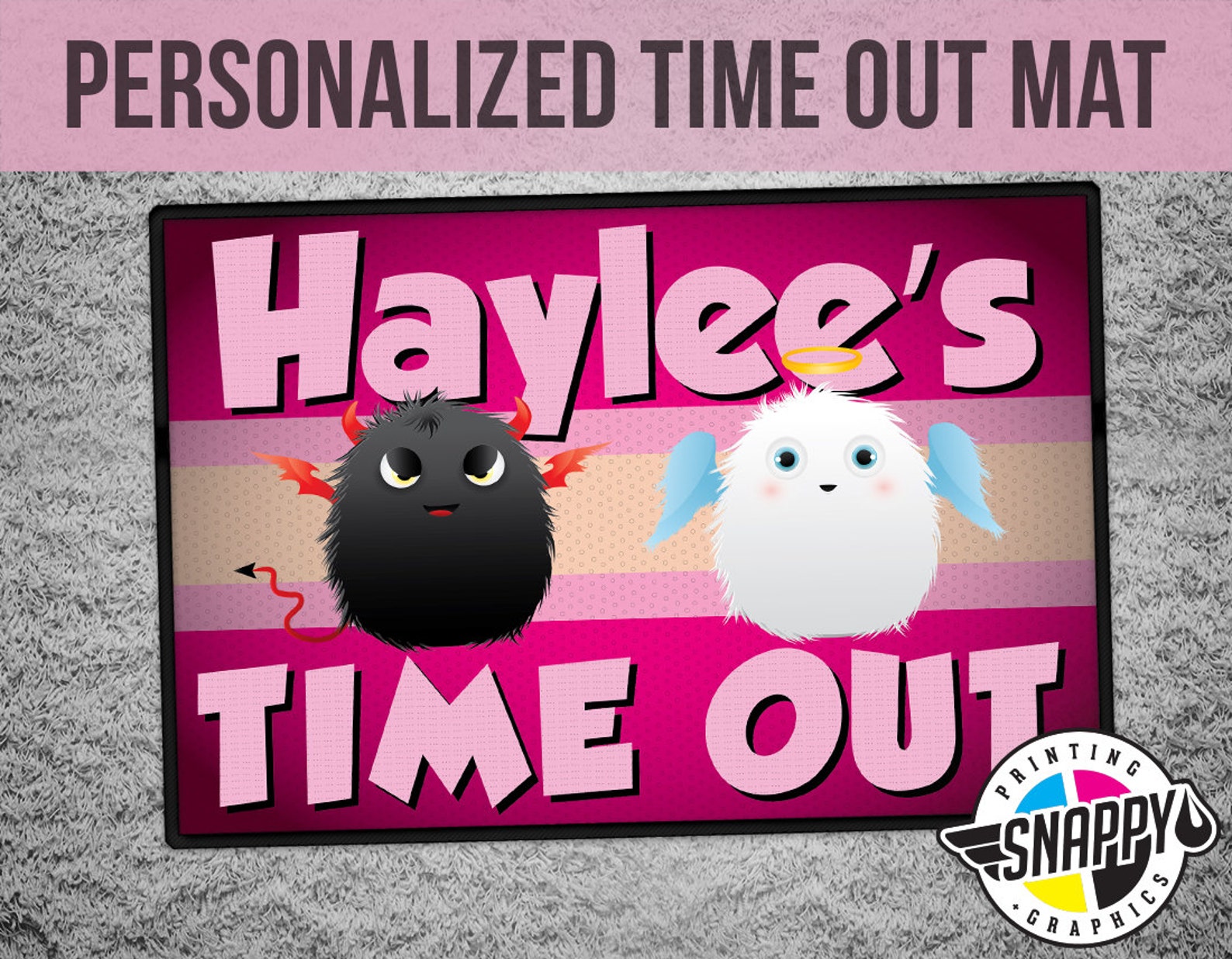 Personalized Time Out BOYS or GIRLS Mat/rug 24 X - Etsy