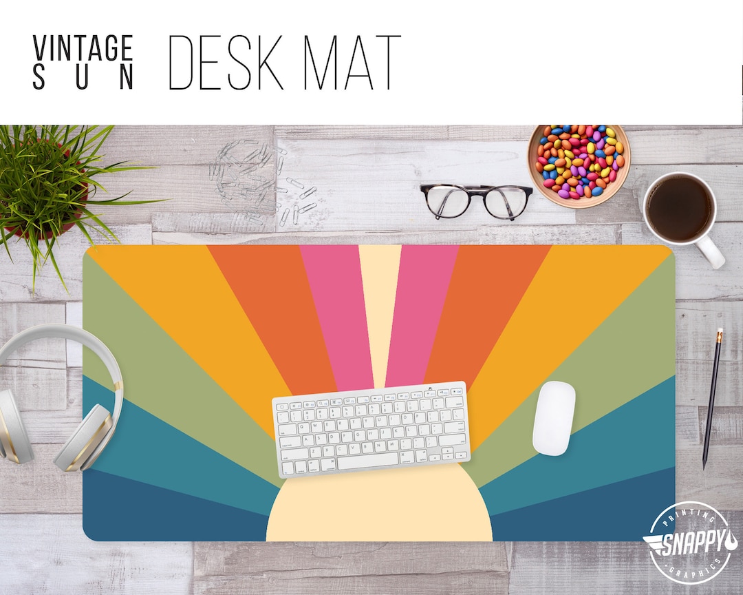 Vintage Sun Desk Mat - 3 Sizes - High Quality Digital Print, Dye ...