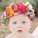 Infant Flower Crown Custom Made Baby Flower Crown Photo Prop Floral ...