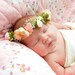 Infant Boho Flower Crown Baby Flower Crown Custom Made Floral Headband ...