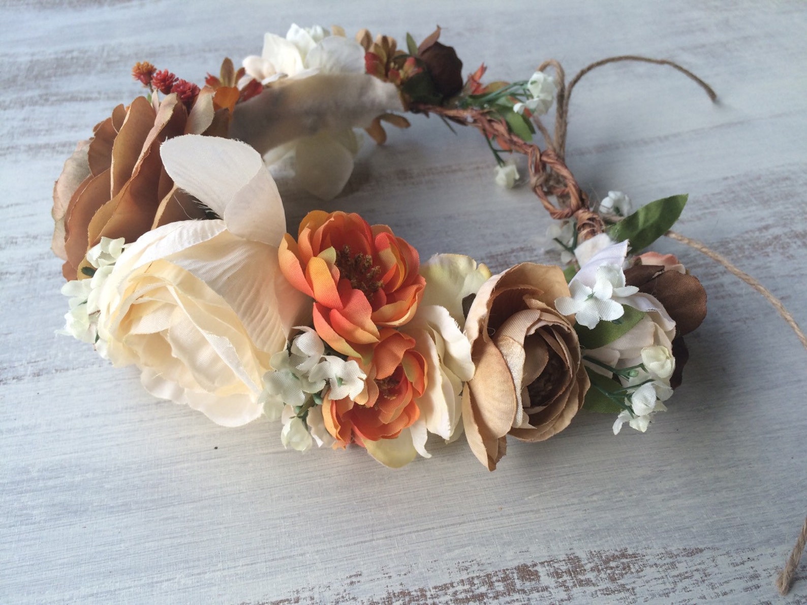 Adult Autumn Flower Crown Fall Flower Crown Custom Made | Etsy