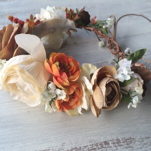 Adult Autumn Flower Crown - Fall Flower Crown - Custom Made - Autumn ...