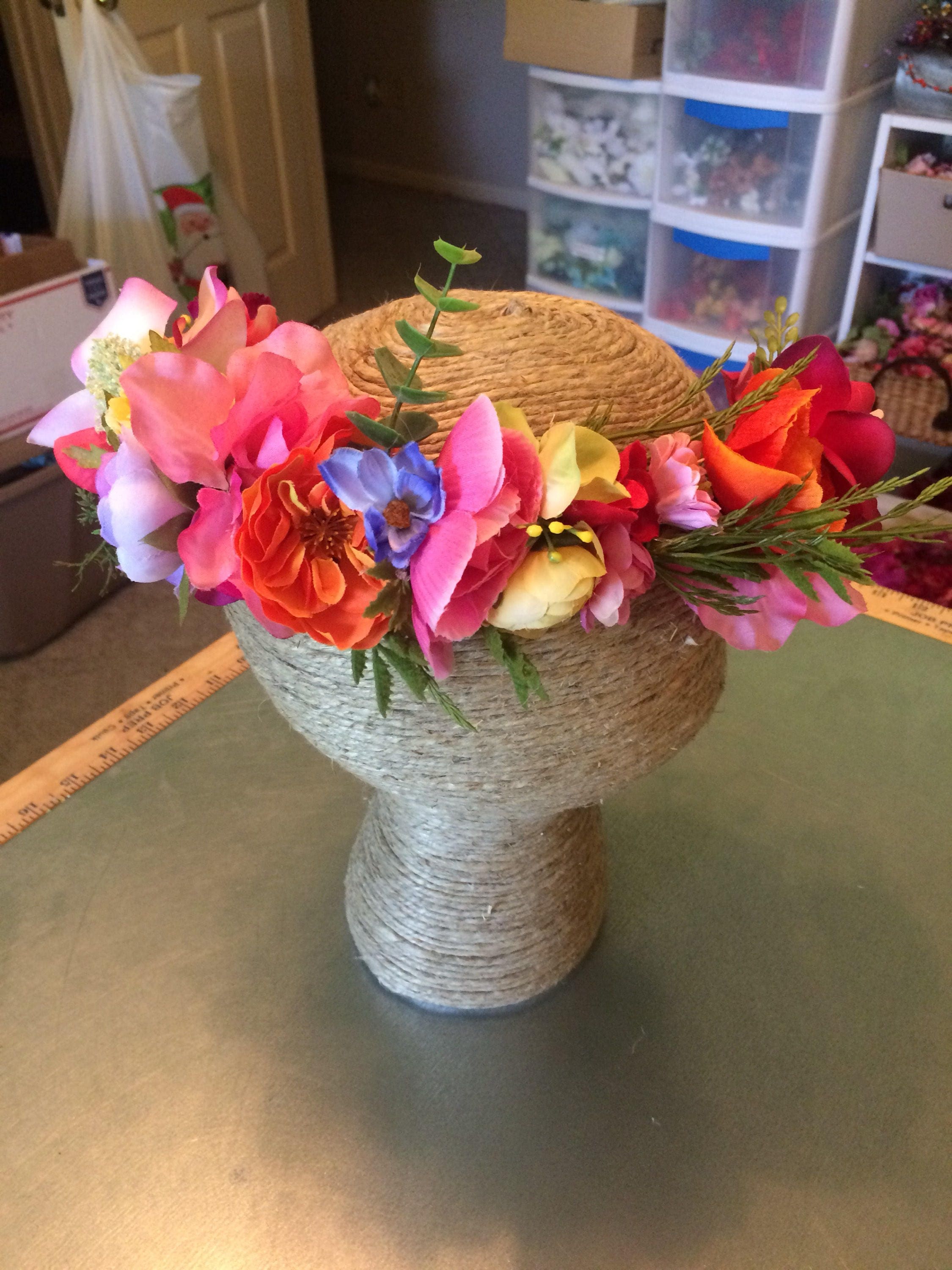 Fiesta Flower Crown - Custom Made - Frida Kahlo Crown - Frida Kahlo ...