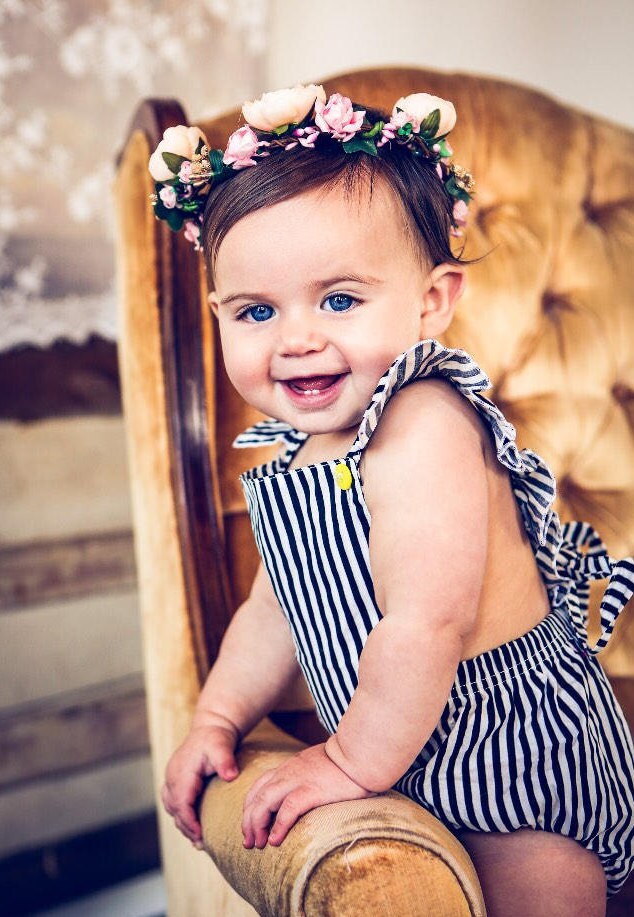 Infant Flower Crown Custom Made Baby Flower Crown Photo - Etsy