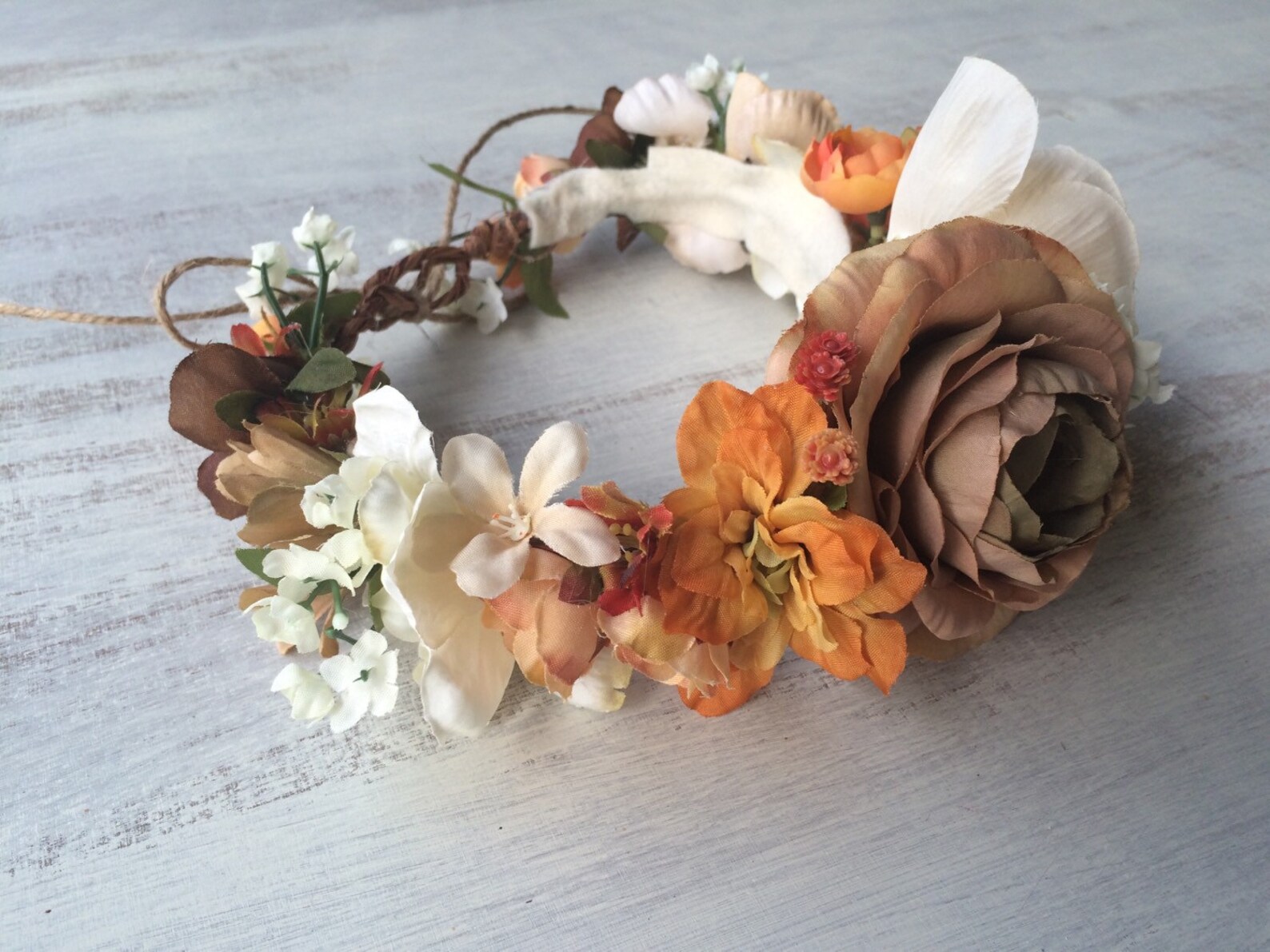 Adult Autumn Flower Crown Fall Flower Crown Custom Made | Etsy