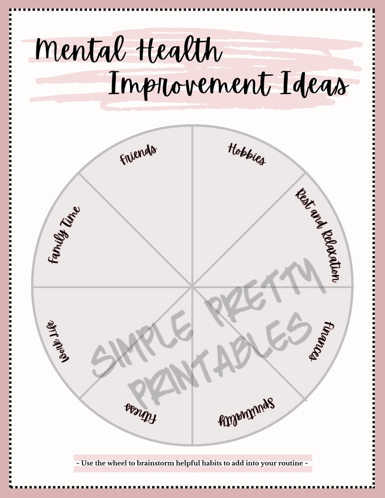 Mental Health and Self Care Value Pack!! - Emotional Health Worksheets ...