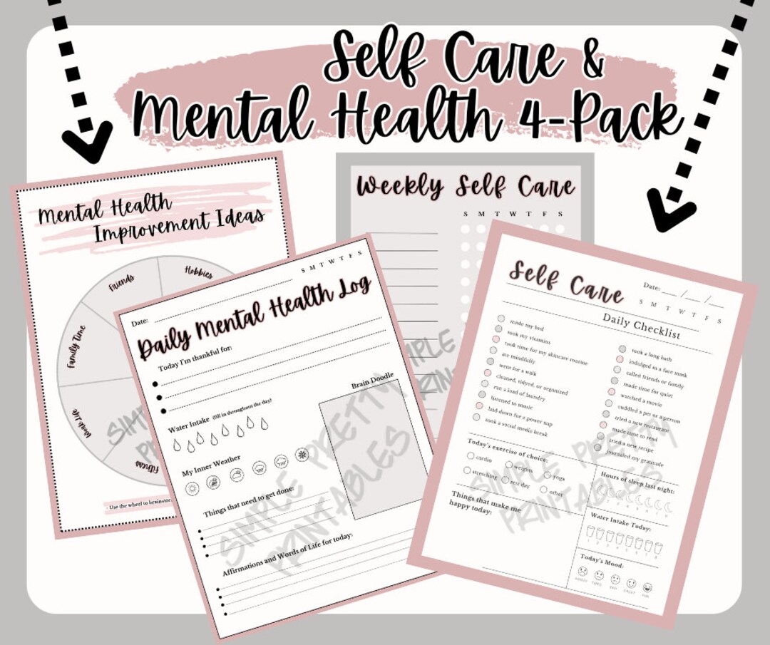 Mental Health and Self Care Value Pack!! - Emotional Health Worksheets ...