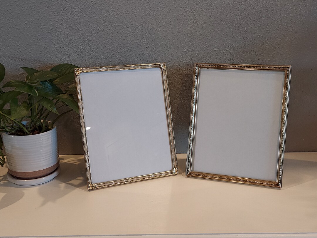 Vintage Gold Metal Picture Frames 8 X 10 Photo Frame Set-faux Pearl ...
