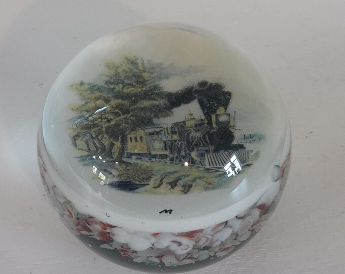 VERY RARE Vintage Tom Mosser Cased Art Glass Paperweight With ...