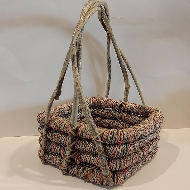 Handmade Twig Basket - Etsy