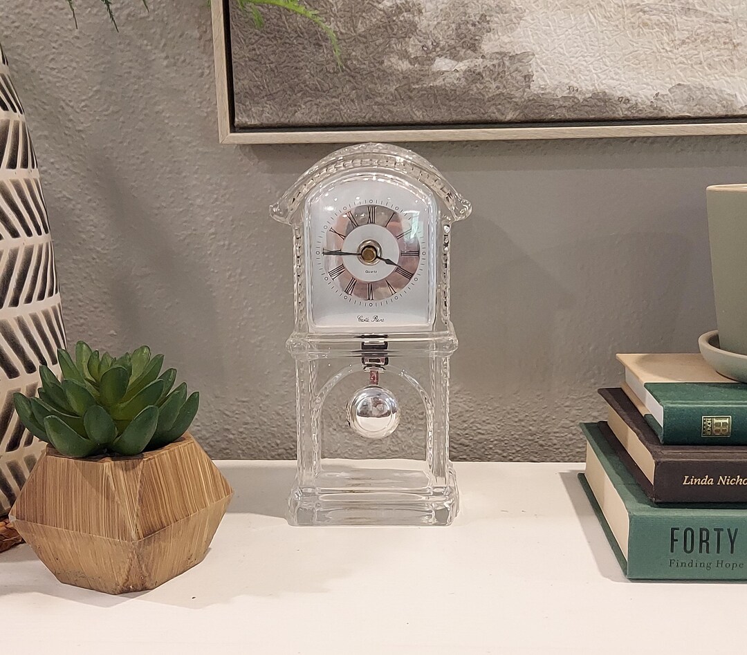 Rare Vintage Chung Chung Crystal Pendulum Clock Quartz Clock Made in ...