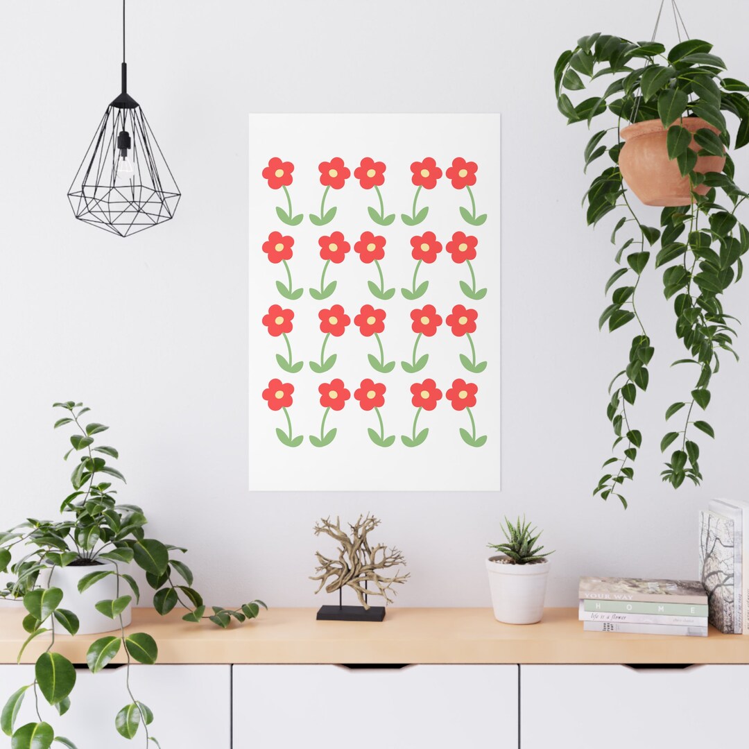 Wildflower, Red 9 X 11, 11 X 14, 12 X 18, 16 X 20, 18 X 24, 20 X 30, 24 ...