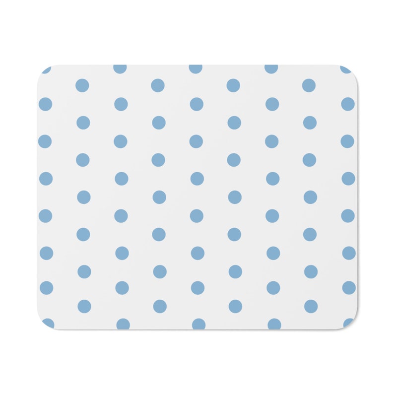 Polka Dot, Blue and White, 8.6 X 7, Desk Mouse Pad - Etsy