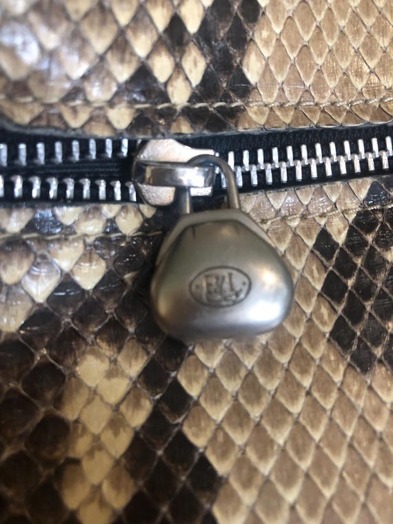 Vintage Paola Del Lungo Python Tote Bag - Gem