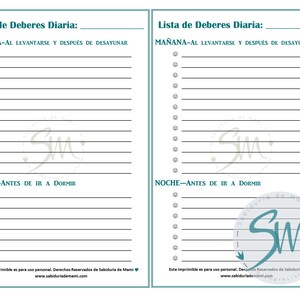 Kids to Do List Instant Download 5 PDF Files letter Size - Etsy