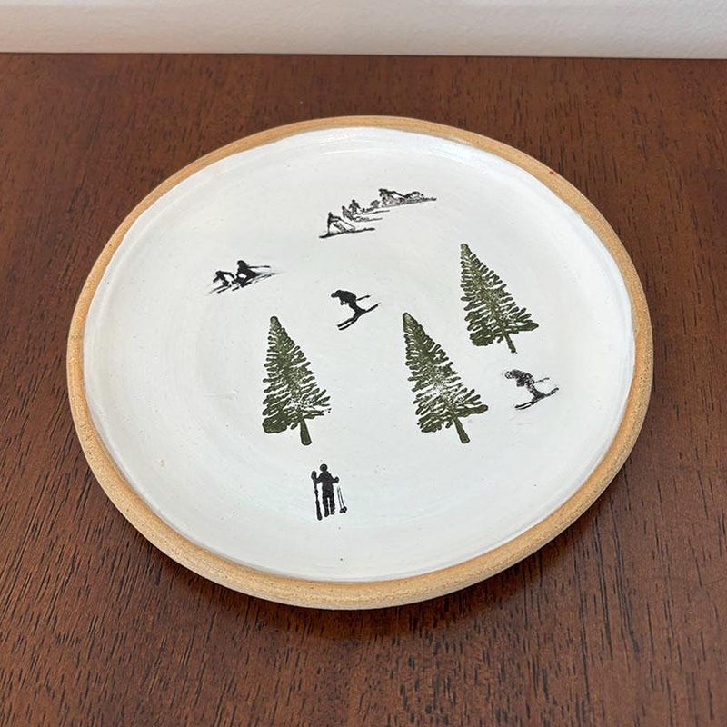 Skiing Pottery - Etsy