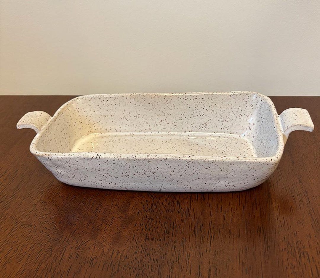 Speckled White Loaf Pan - Etsy