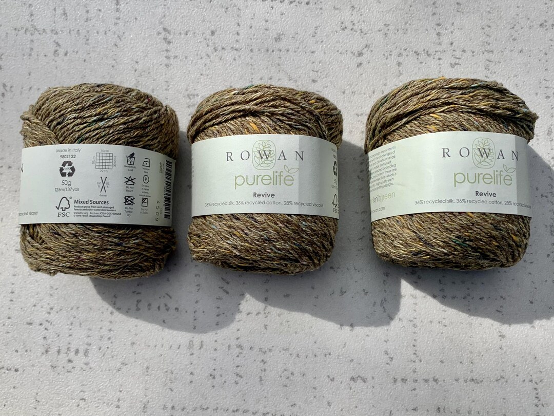 Rowan Pure Life Revive Yarn, Light Olive Green - Etsy