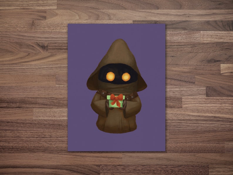 Star Wars Jawa Christmas Card Disney Holiday X-mas Greeting Card ...
