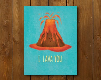 I Lava You Card - Etsy