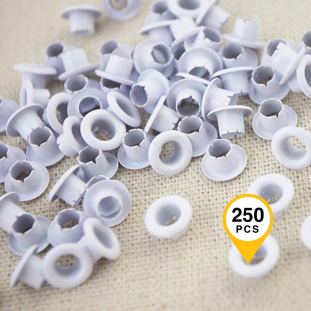 White Metal Round Grommets , 4mm | Leather Craft Eyelets | Grommets for ...