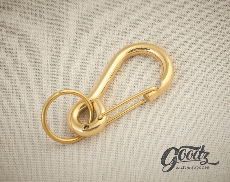 Solid Brass Carabiner Clasps Loop Belt / Brass Hook / Brass - Etsy