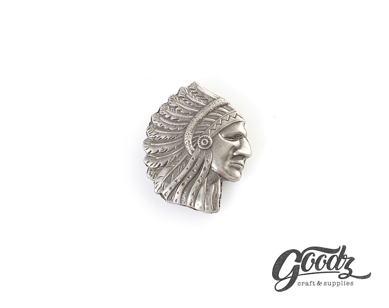Indian Head Conchos Biker Wallet Concho Leather Crafts - Etsy
