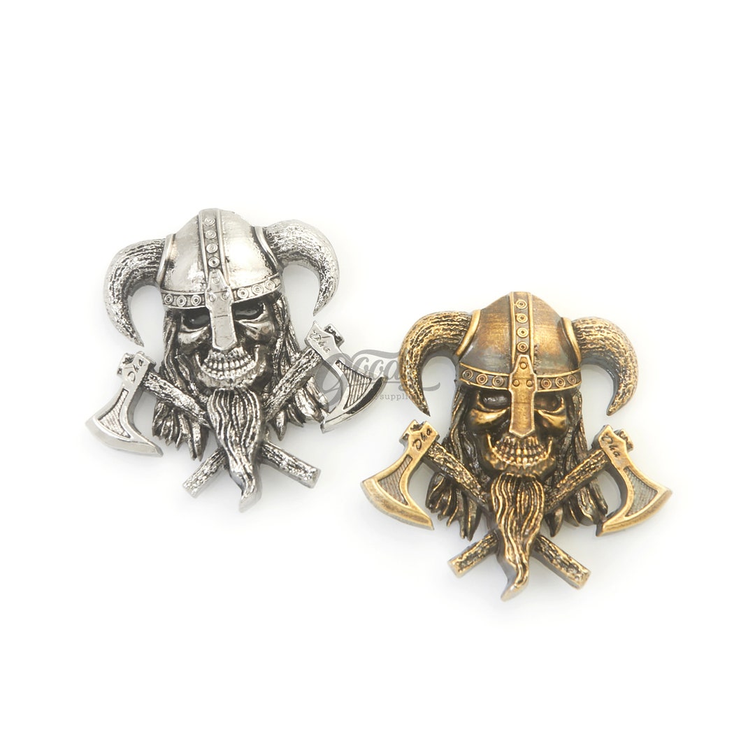 Devil Head Screw Back Concho - Native Style Wallet Decor for Biker ...
