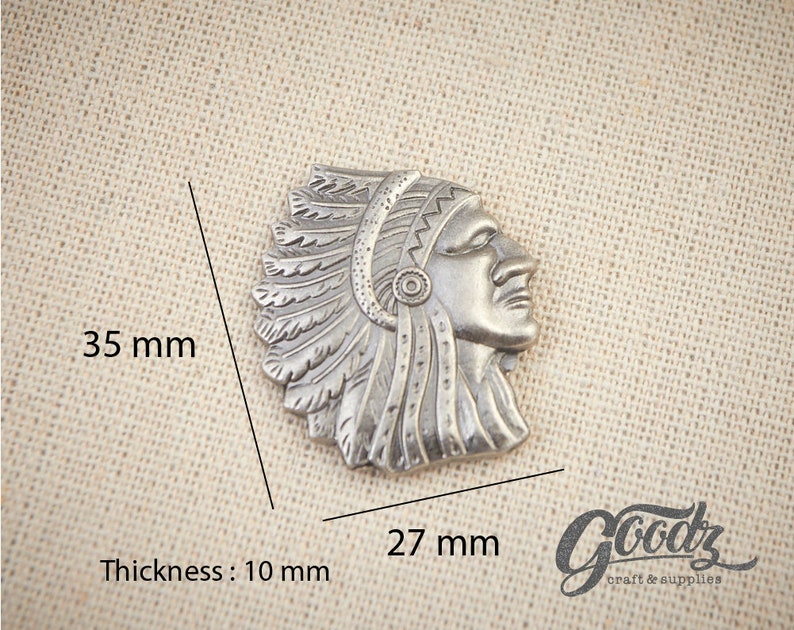 Indian Head Conchos Biker Wallet Concho Leather Crafts - Etsy