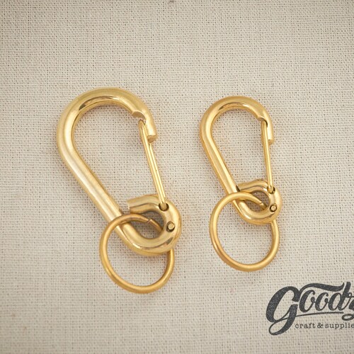 Solid Brass Carabiner Clasps Loop Belt / Brass Hook / Brass | Etsy