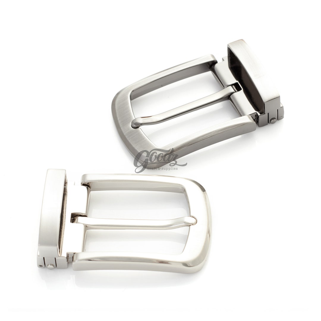 Mens Clamp Belt Buckle | (1 3/8”, 35mm) Replacement Clip on Belt Buckle ...