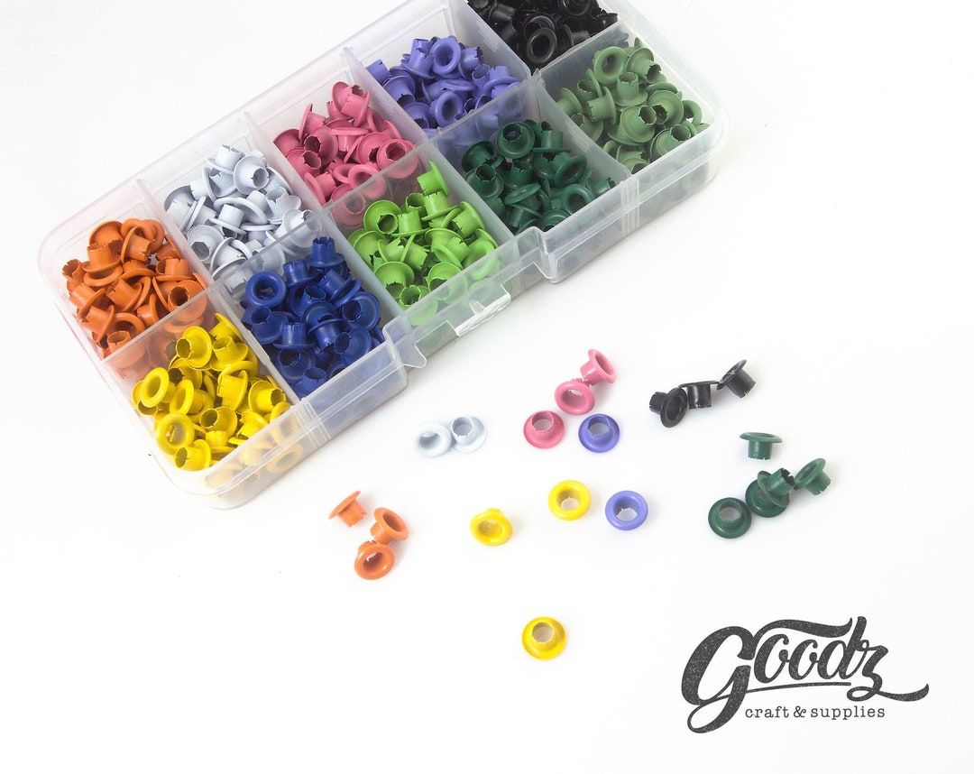 Colorful 4mm Eyelet Set: 500 Pcs Leather Craft Grommets - Etsy