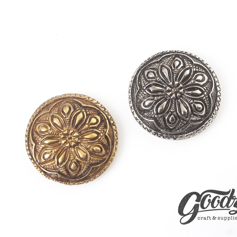 Round Conchos - Etsy