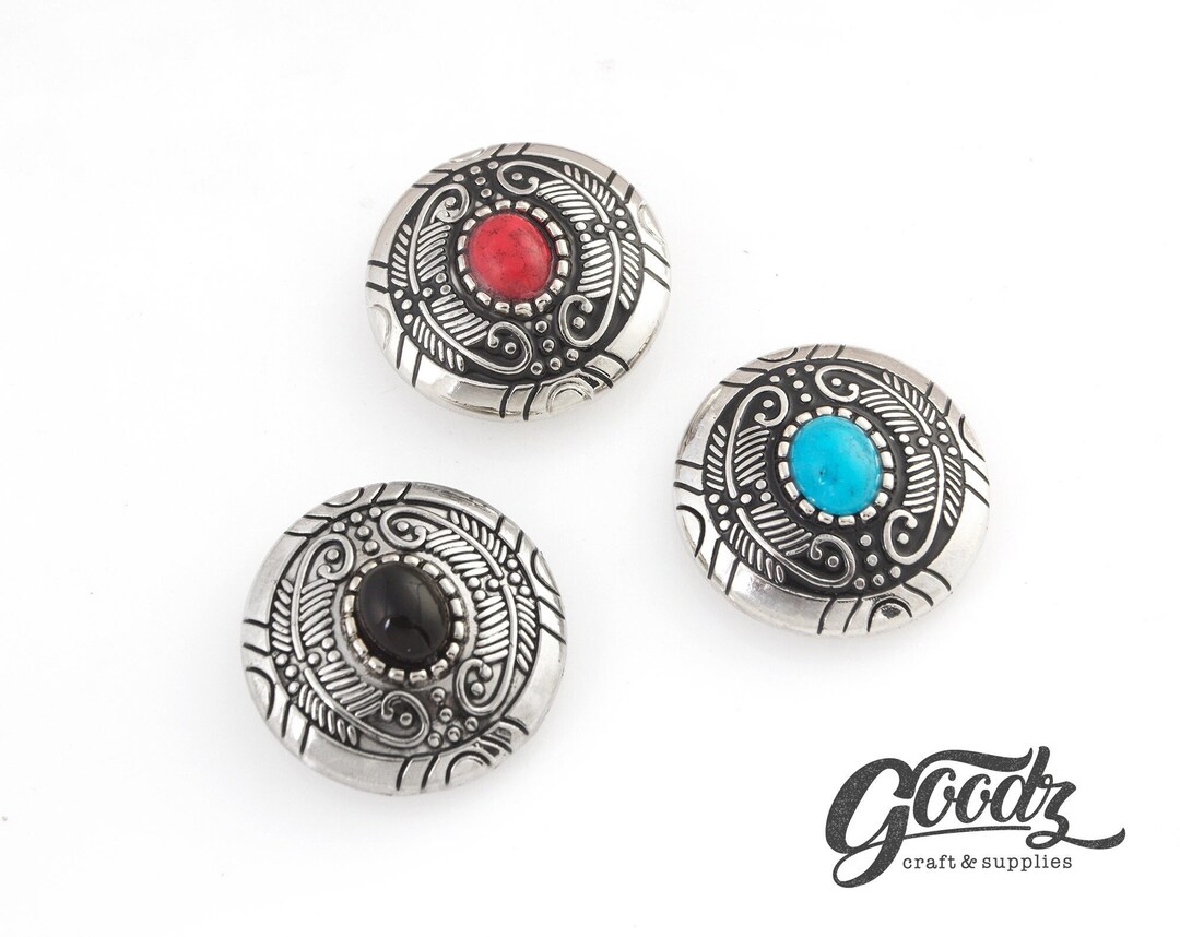 Vintage Round Nodule Conchos Button | Conchos Screw Back | Leather ...