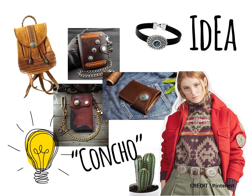 Round Concho Flower Concho Decorate Concho Biker Concho | Etsy