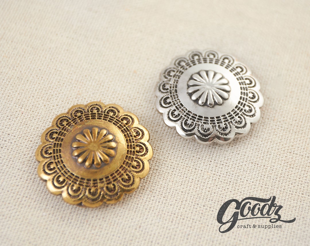 Round Concho | Flower Concho | Decorate Concho | Biker Concho | Wallet ...