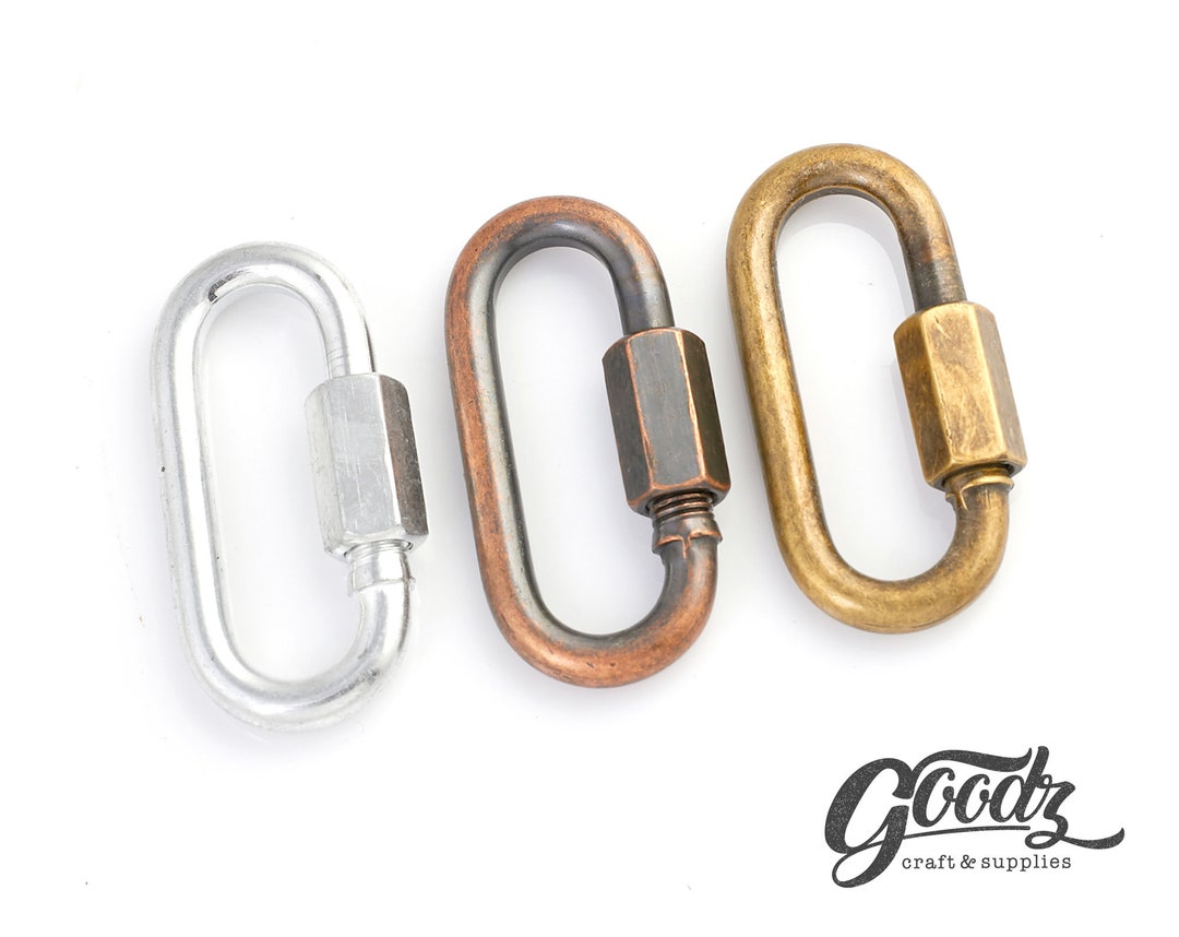 65mm Heavy Duty Metal Screw Lock Carabiner Carabiner Keychain Heavy ...