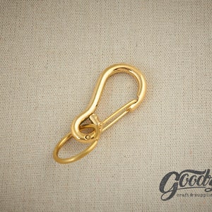 Solid Brass Carabiner Clasps Loop Belt / Brass Hook / Brass - Etsy