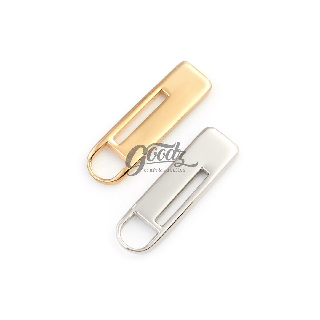 X4pieces 34mm Length Rectangle Shape Zipper Puller | Replacement Zipper ...