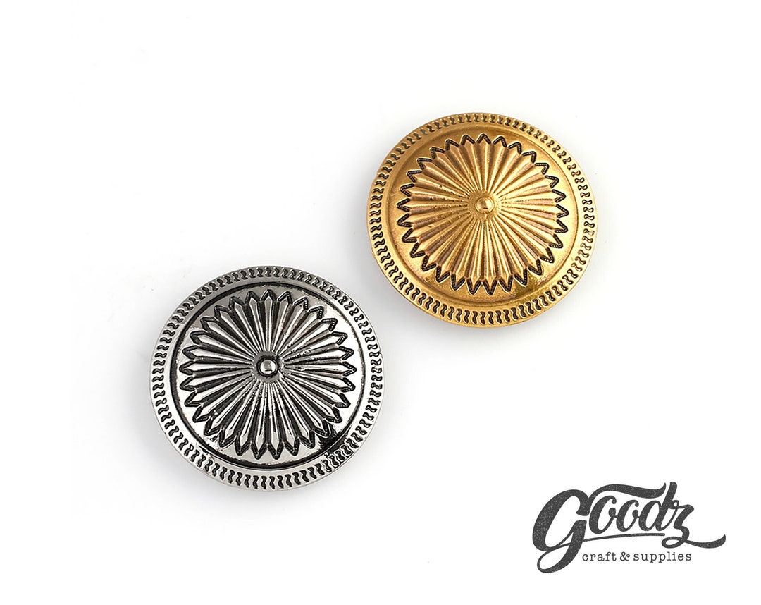 Round Boho Concho | Vintage Concho | Decorate Concho | Biker Concho ...