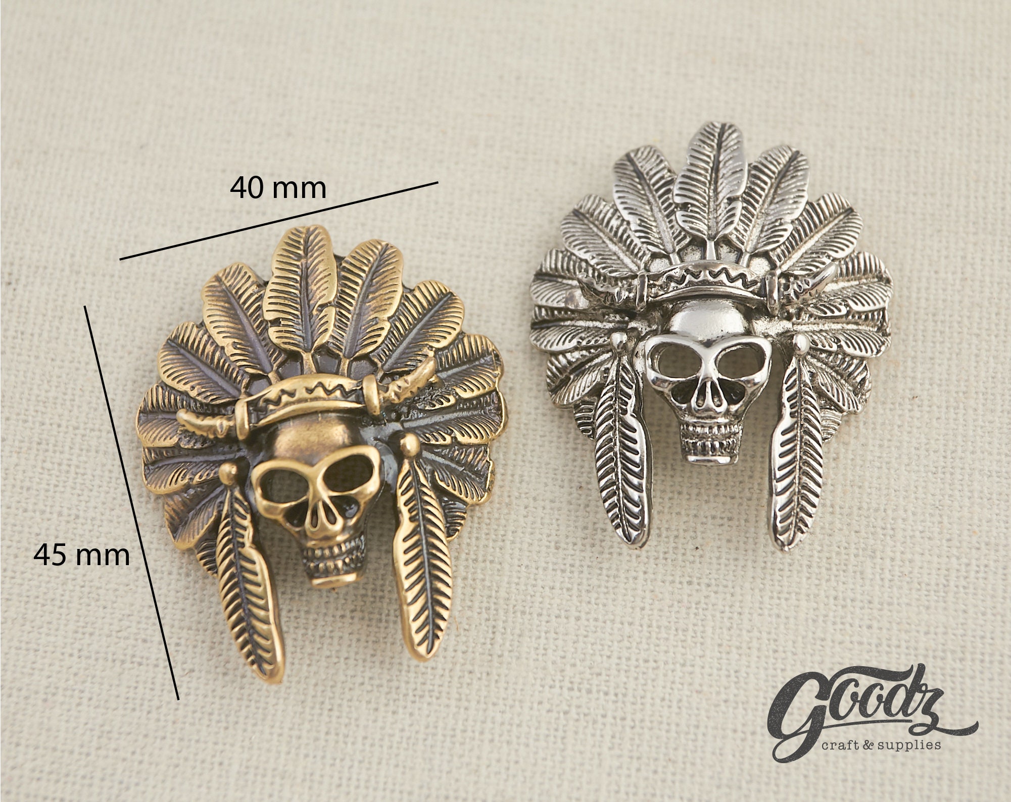 Skull Indian Head with tassel Conchos Wallet Concho Biker | Etsy