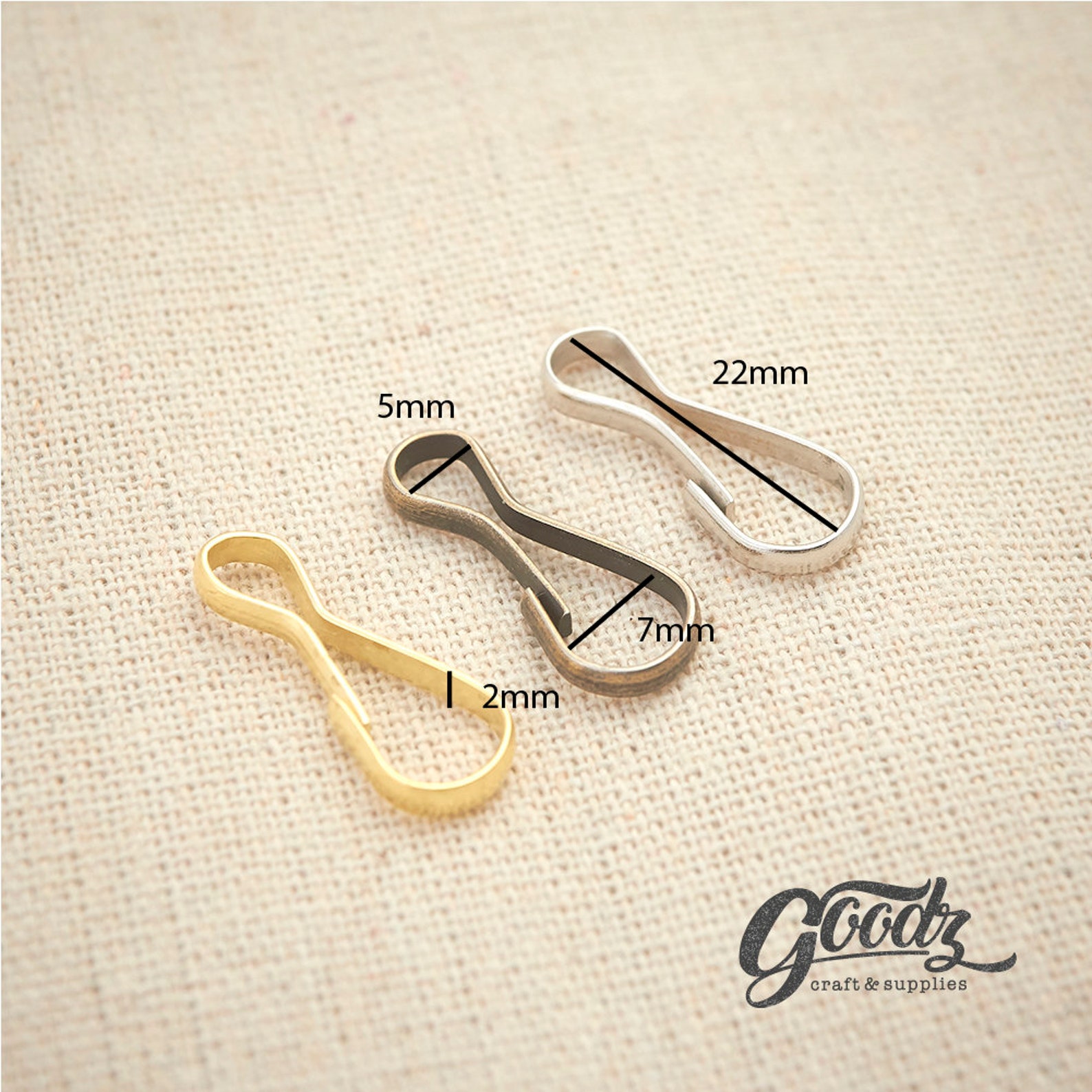 100 piezas 22mm Cordón Clip Ganchos / Pequeño Clip Gancho / | Etsy