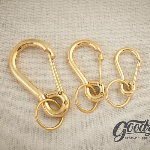 Solid Brass Carabiner Clasps Loop Belt / Brass Hook / Brass | Etsy