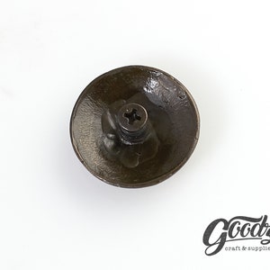 2pieces Round Concho Button | Vintage Concho Screw Back | Leather Craft ...