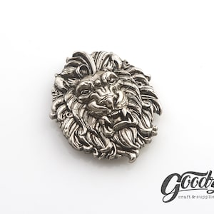 X2pcs Lion Head Screw Back Concho - Native Style Wallet Decor for Biker ...