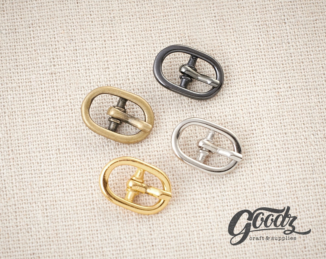 20pieces - 9mm Center Bar Buckles | Oval Mini Tiny Buckle | BJD Doll ...