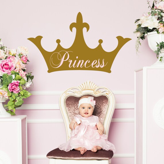 Ready to Print Princess Crown Party Wall Decoration, A0 Size - Pink and ...