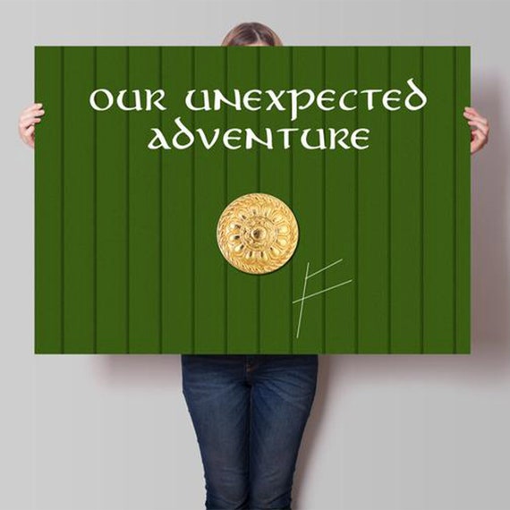 Editable & Printable Middle Earth Unexpected Party Backdrop Template A0 ...